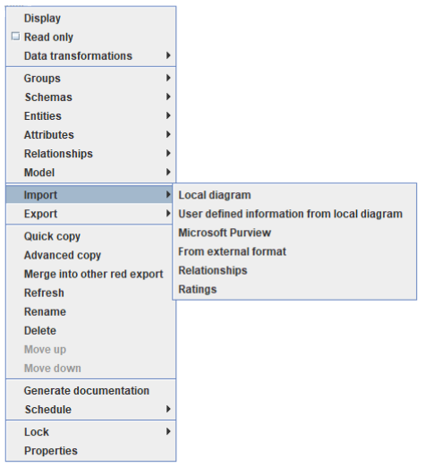 Importing - WhereScape 3D 9.0.5.0 - Product Documentation